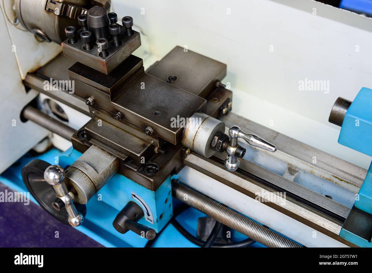 Part of machining with lathe Stock Photo - Alamy