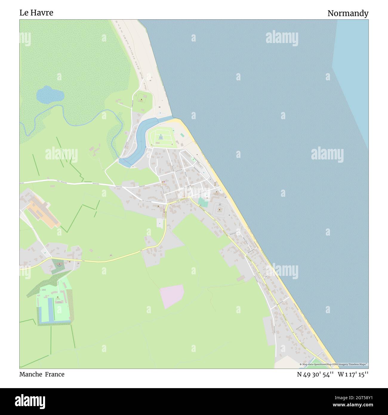 Le havre map Cut Out Stock Images & Pictures - Alamy