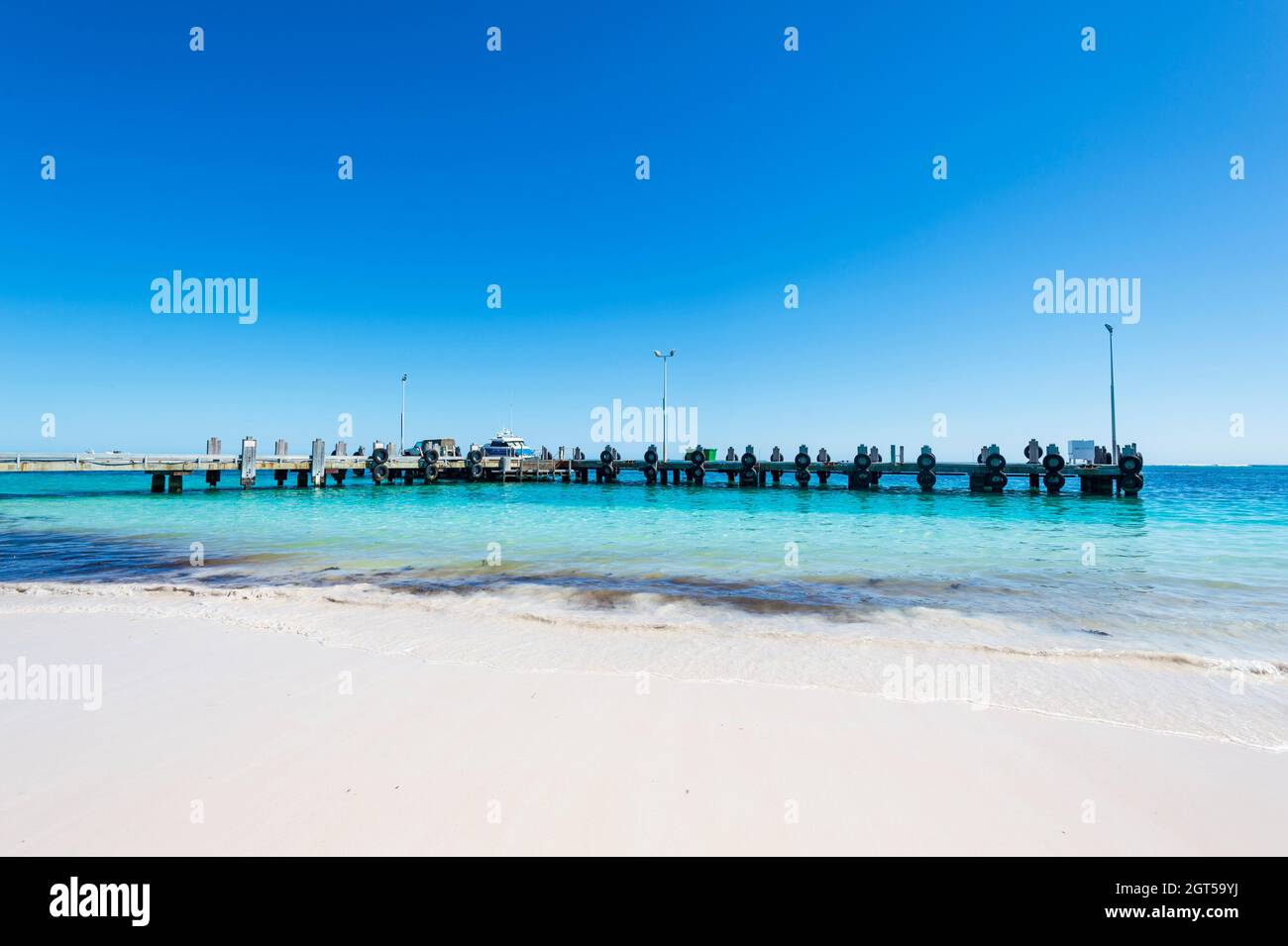 View of the jetty at Lancelin, Western Australia, Australia Stock Photo ...