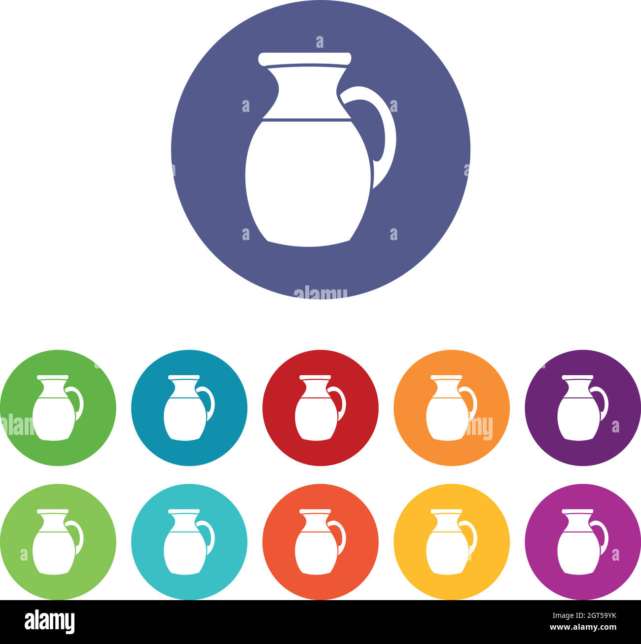 Jug of milk set icons Stock Vector Image & Art - Alamy