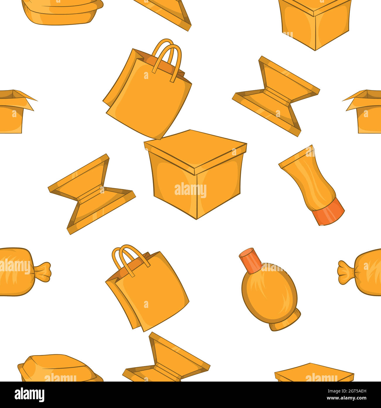 Packing pattern, cartoon style Stock Vector Image & Art - Alamy