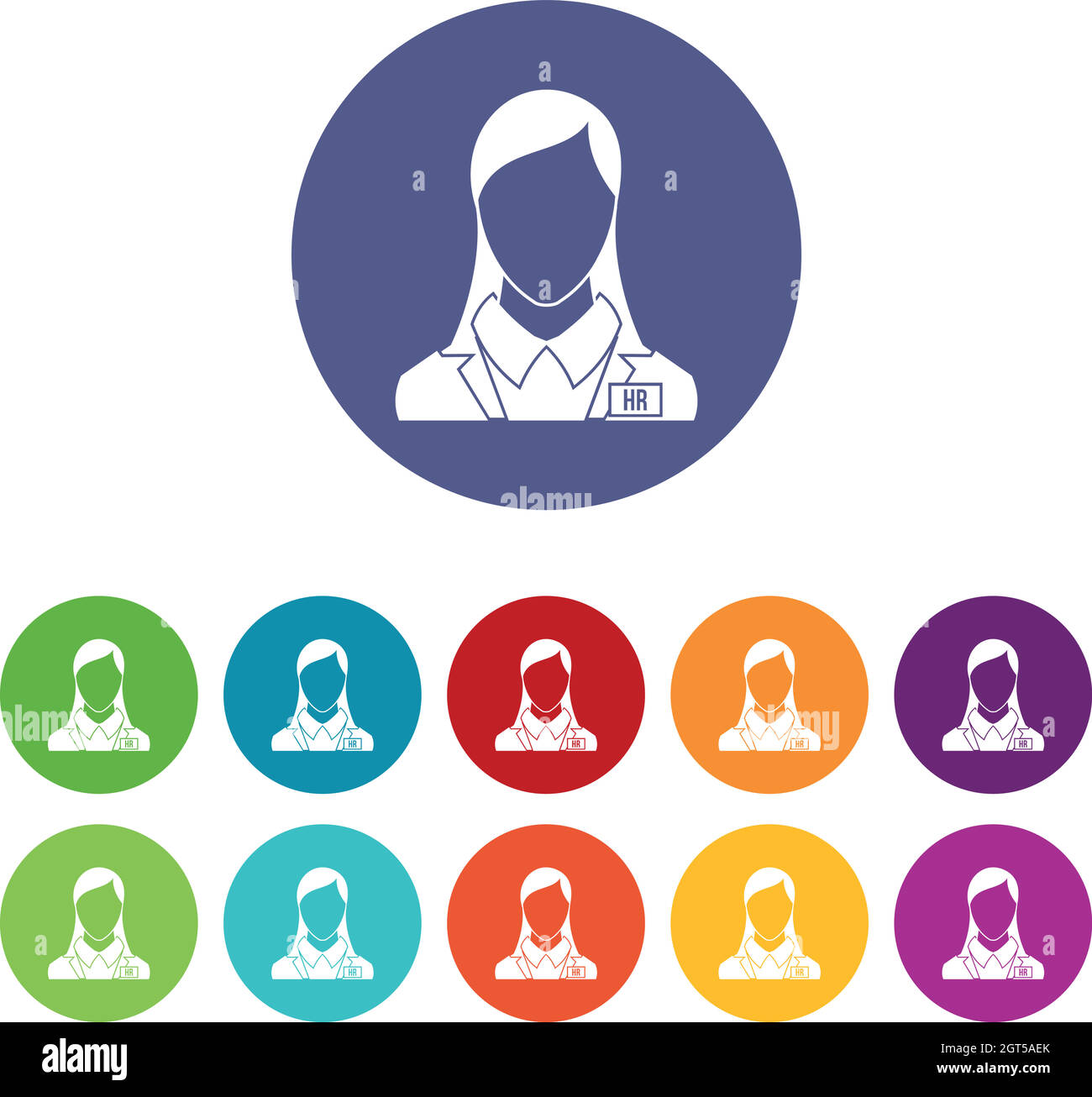 HR management set icons Stock Vector Image & Art - Alamy