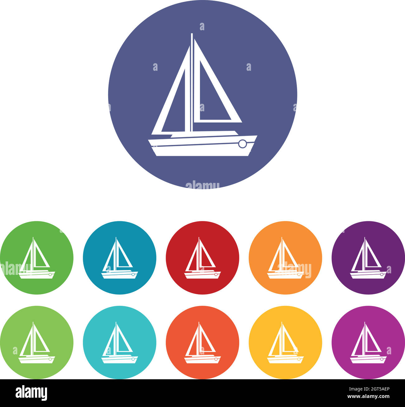 Small boat set icons Stock Vector Image & Art - Alamy
