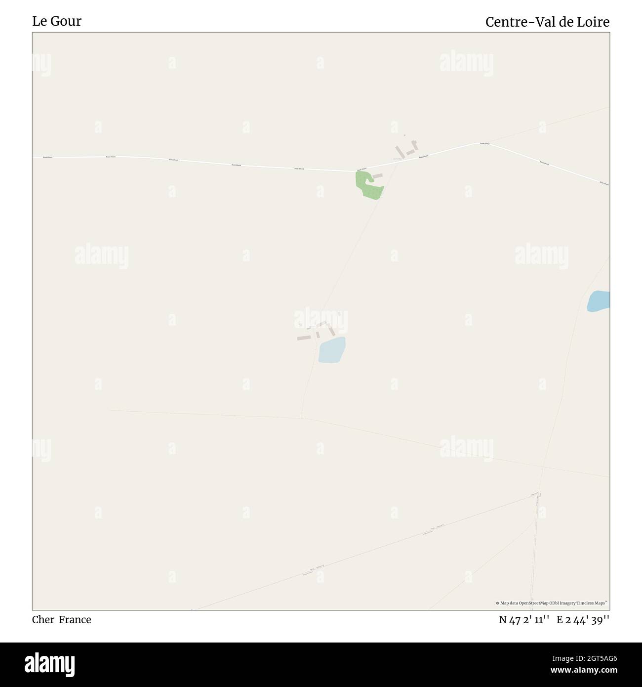 Le Gour, Cher, France, Centre-Val de Loire, N 47 2' 11'', E 2 44' 39 ...