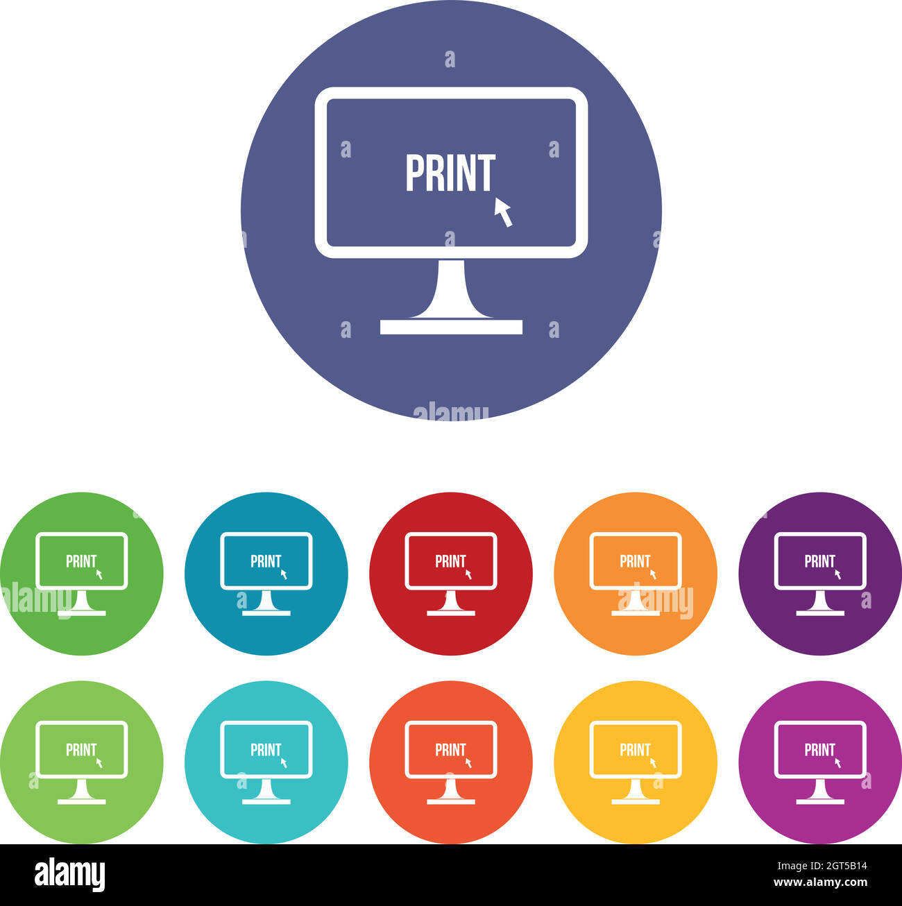 Industrial printing icons hi-res stock photography and images - Alamy