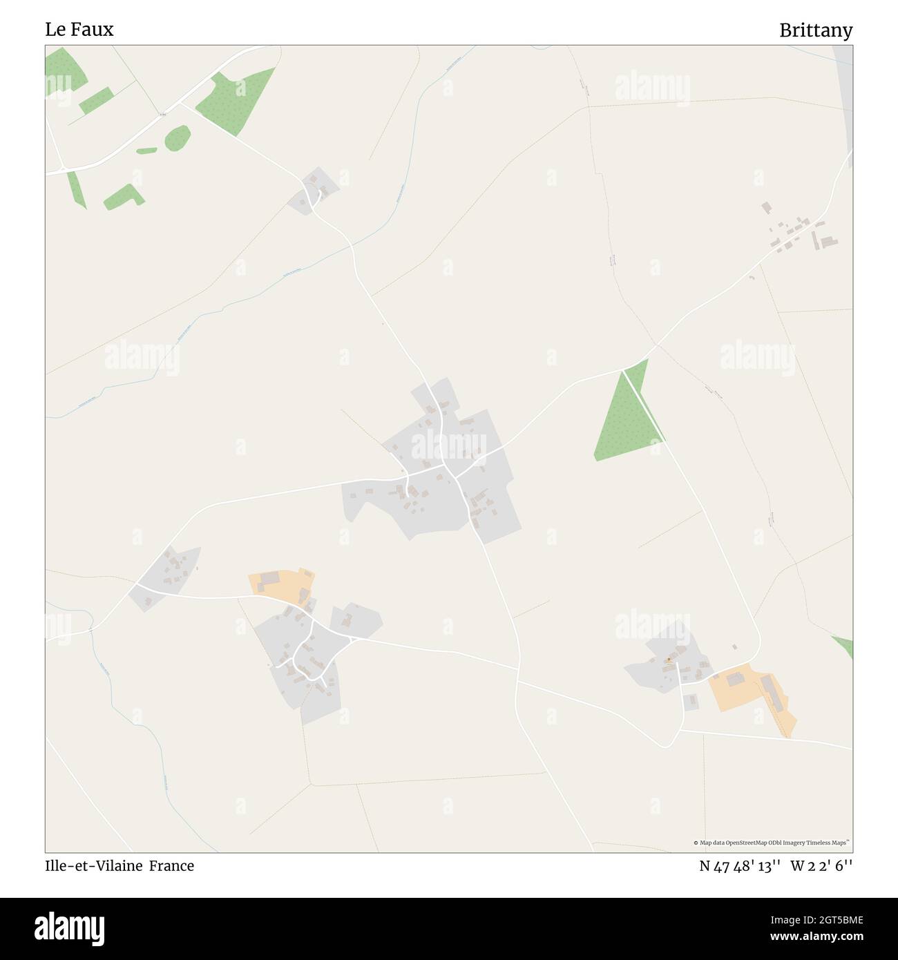 Le Faux, Ille-et-Vilaine, France, Brittany, N 47 48' 13'', W 2 2' 6 ...