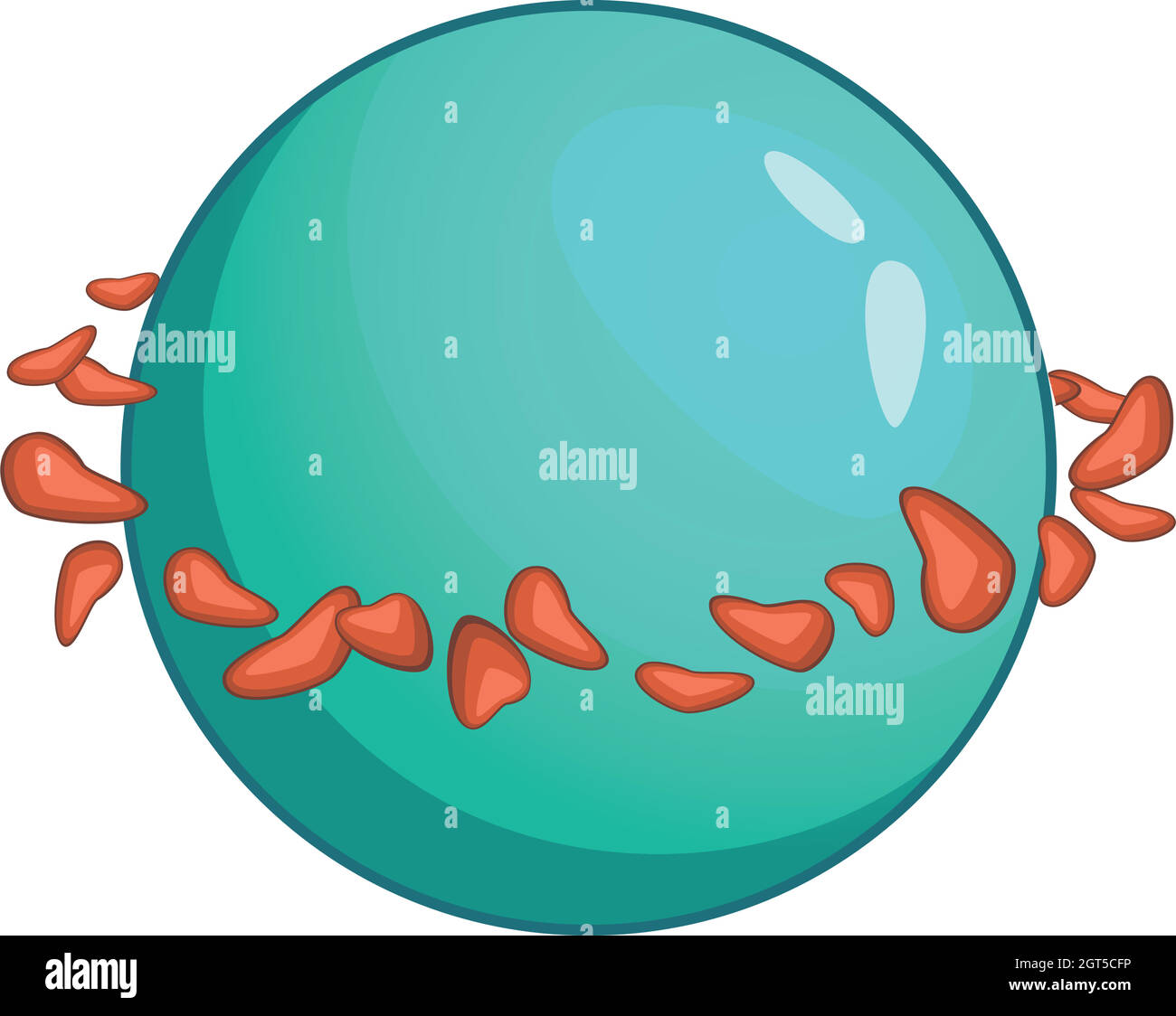 Blue planet orbit cartoon hi-res stock photography and images - Alamy