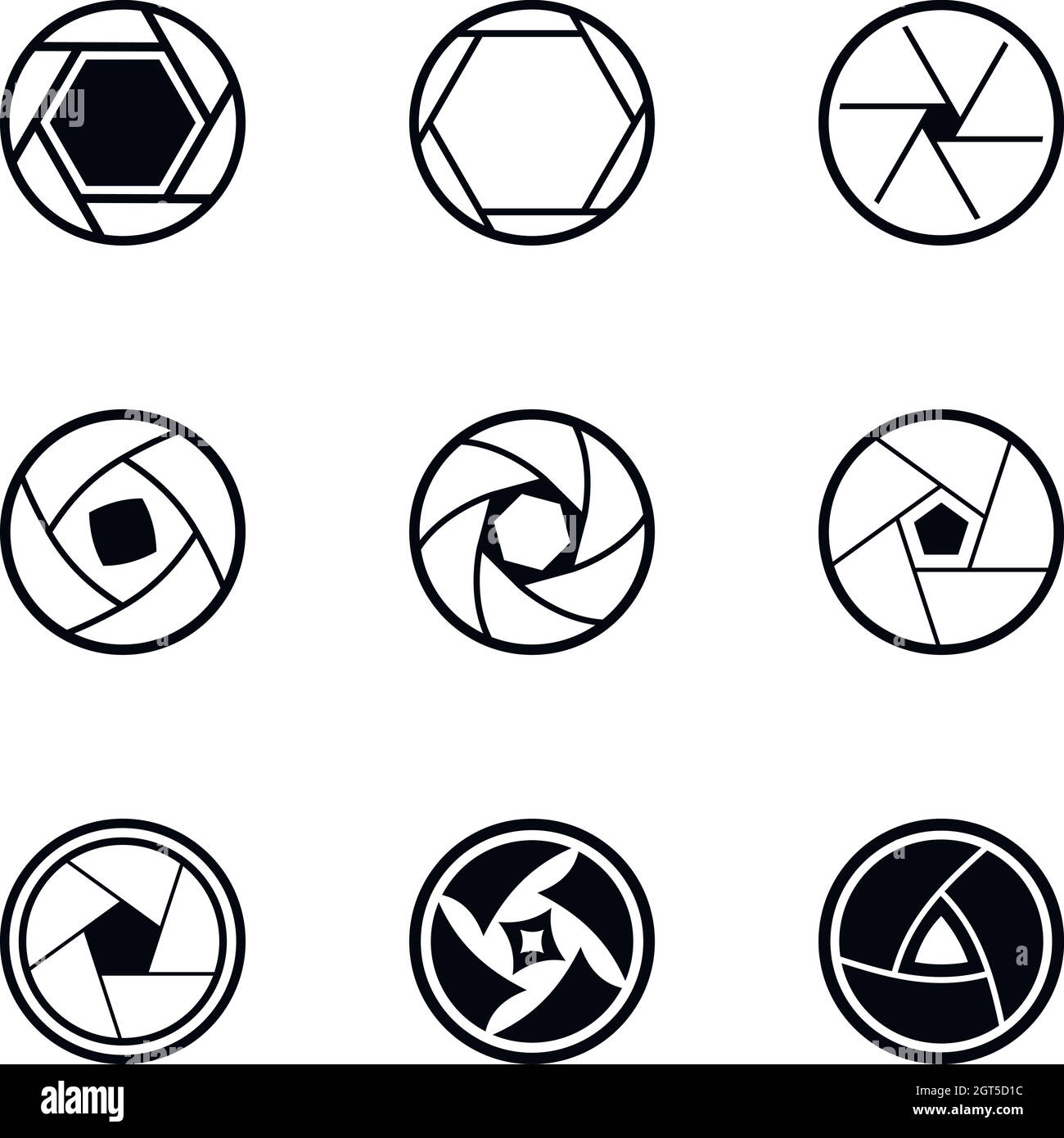 Types of aperture icons set, simple style Stock Vector Image & Art - Alamy