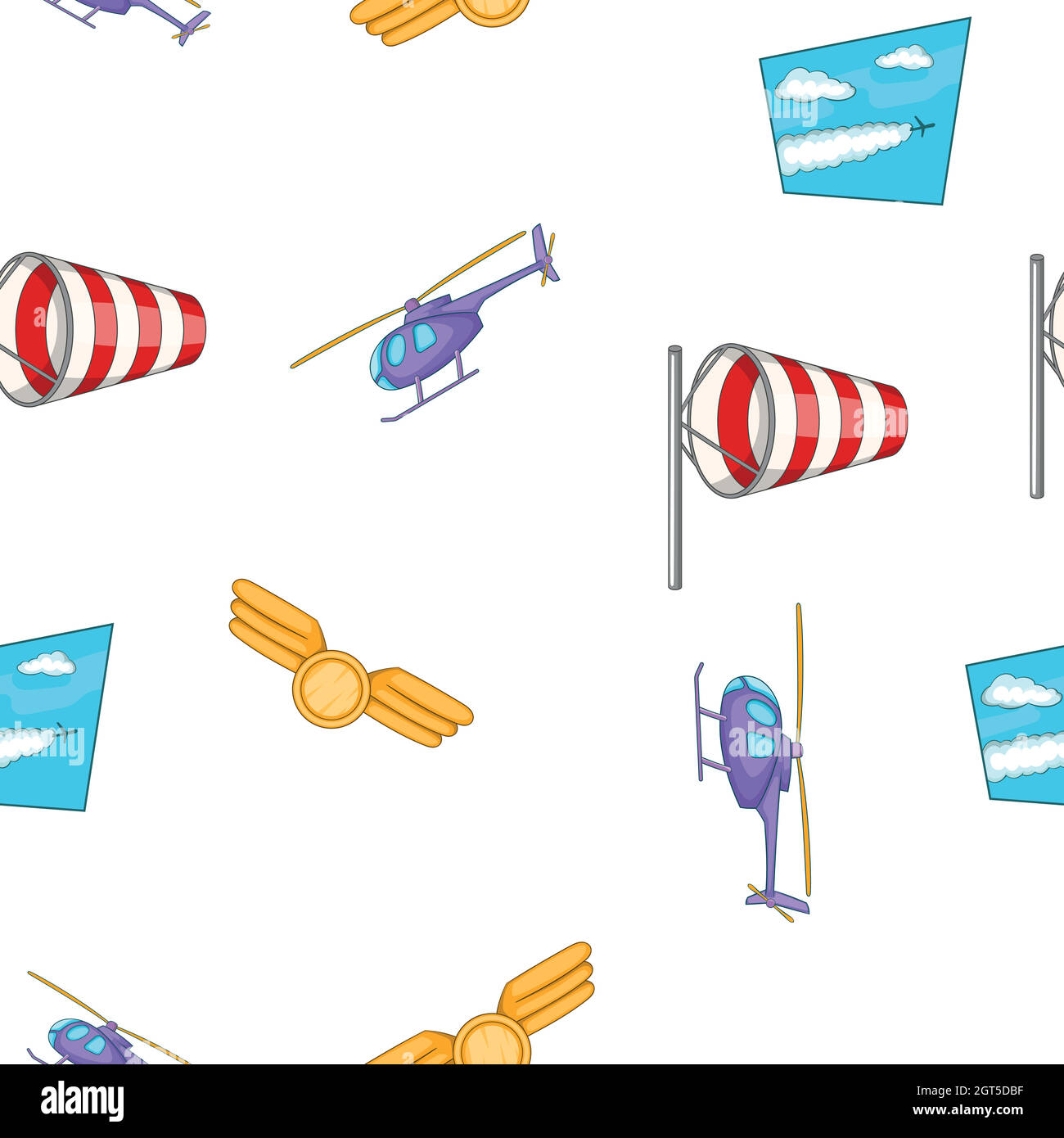 Flying vehicles pattern, cartoon style Stock Vector Image & Art - Alamy