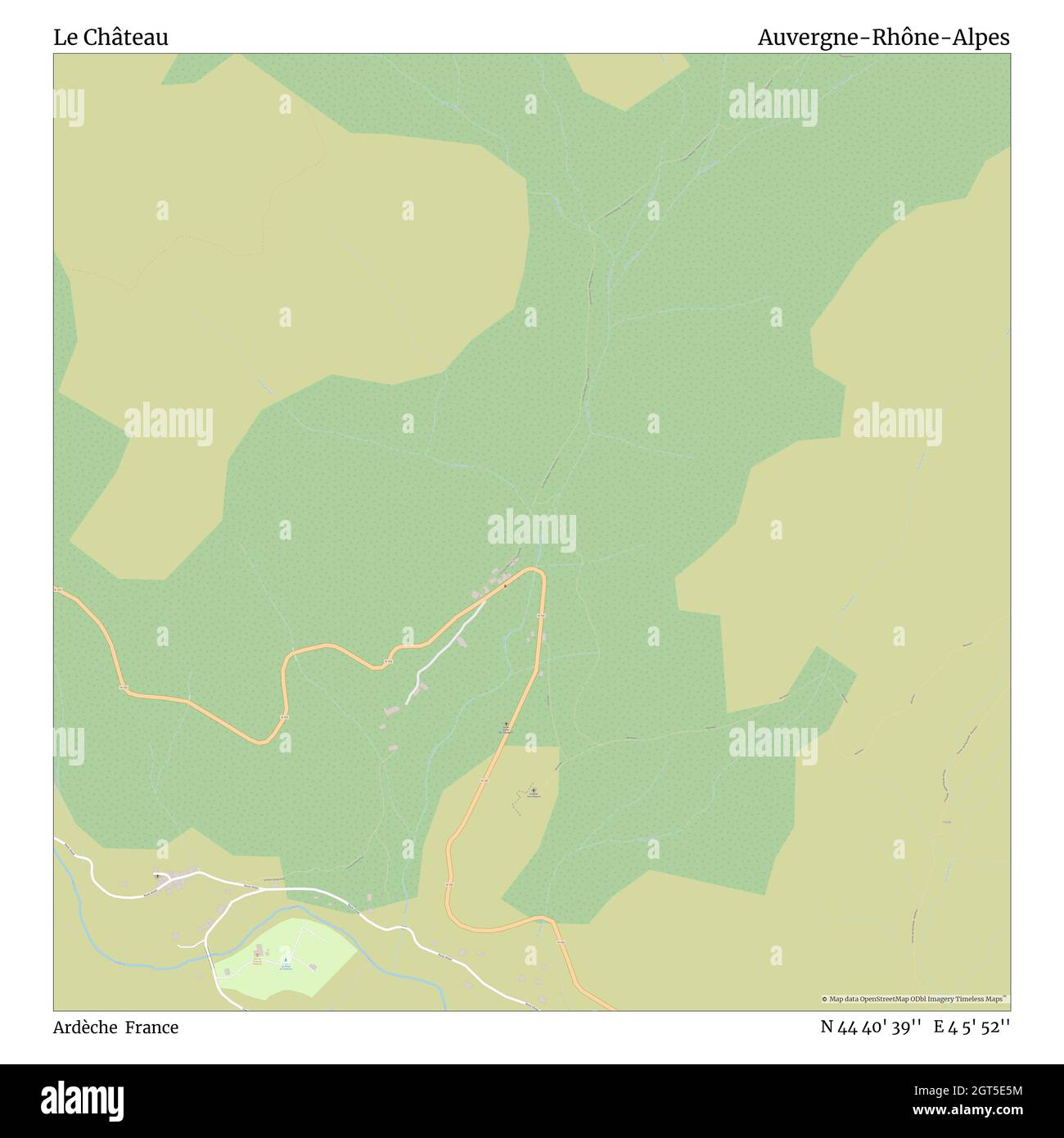 Le Château, Ardèche, France, Auvergne-Rhône-Alpes, N 44 40' 39'', E 4 5 ...