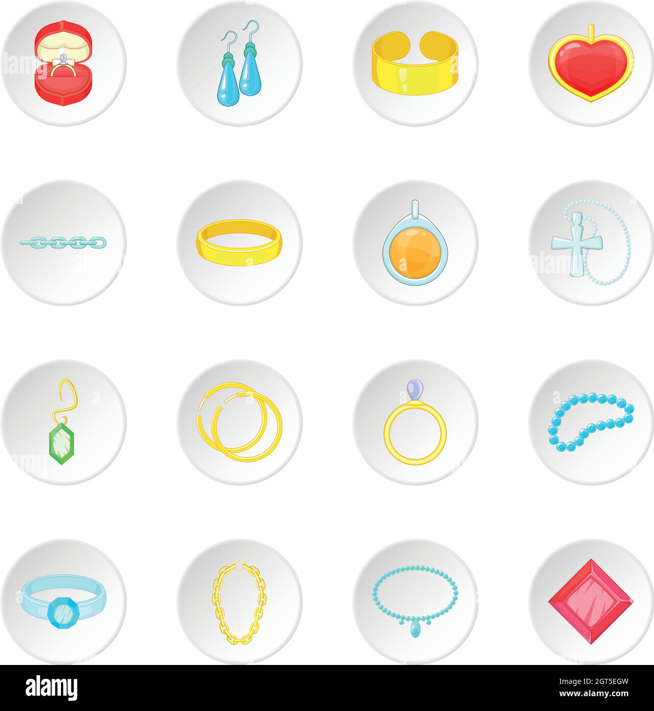 Jewelry icons set Stock Vector Images - Alamy