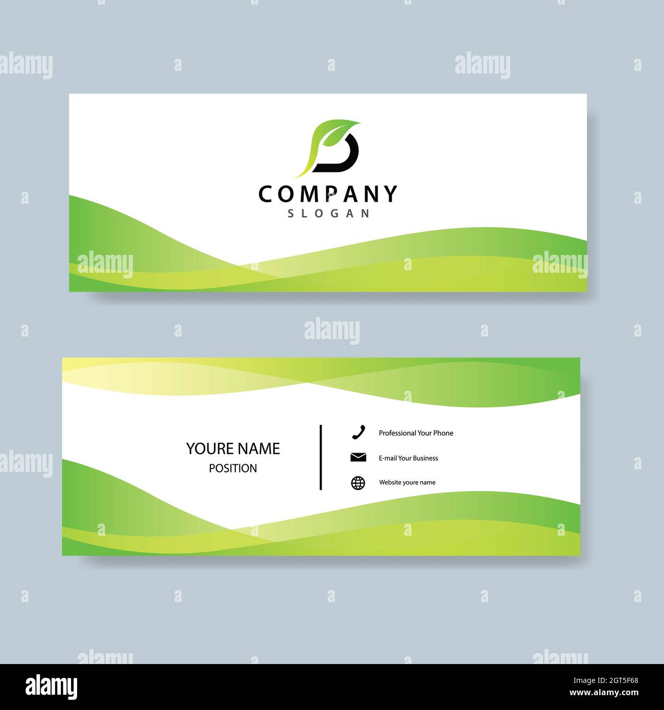 Business name card template design Stock Photo - Alamy