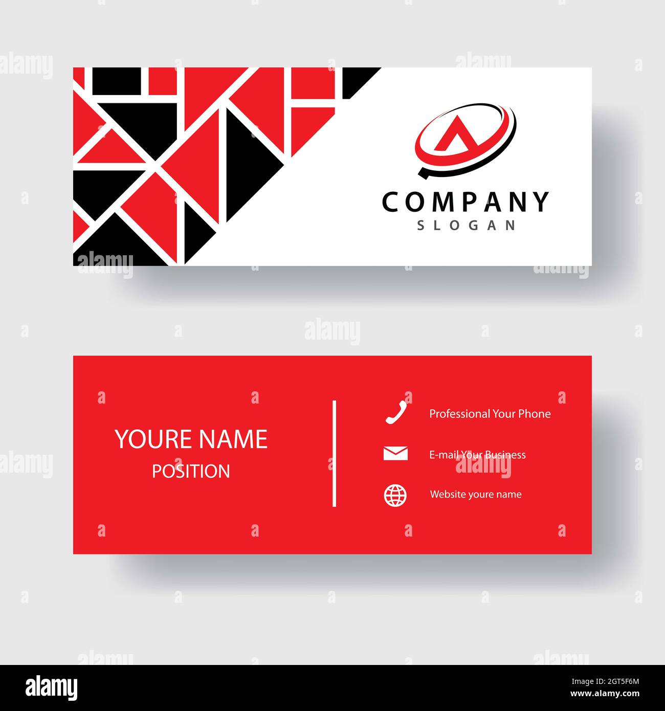 Business name card template design Stock Photo - Alamy