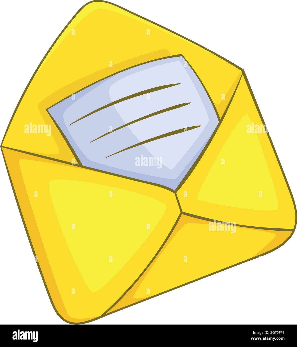 Open mail cartoon Cut Out Stock Images & Pictures - Alamy