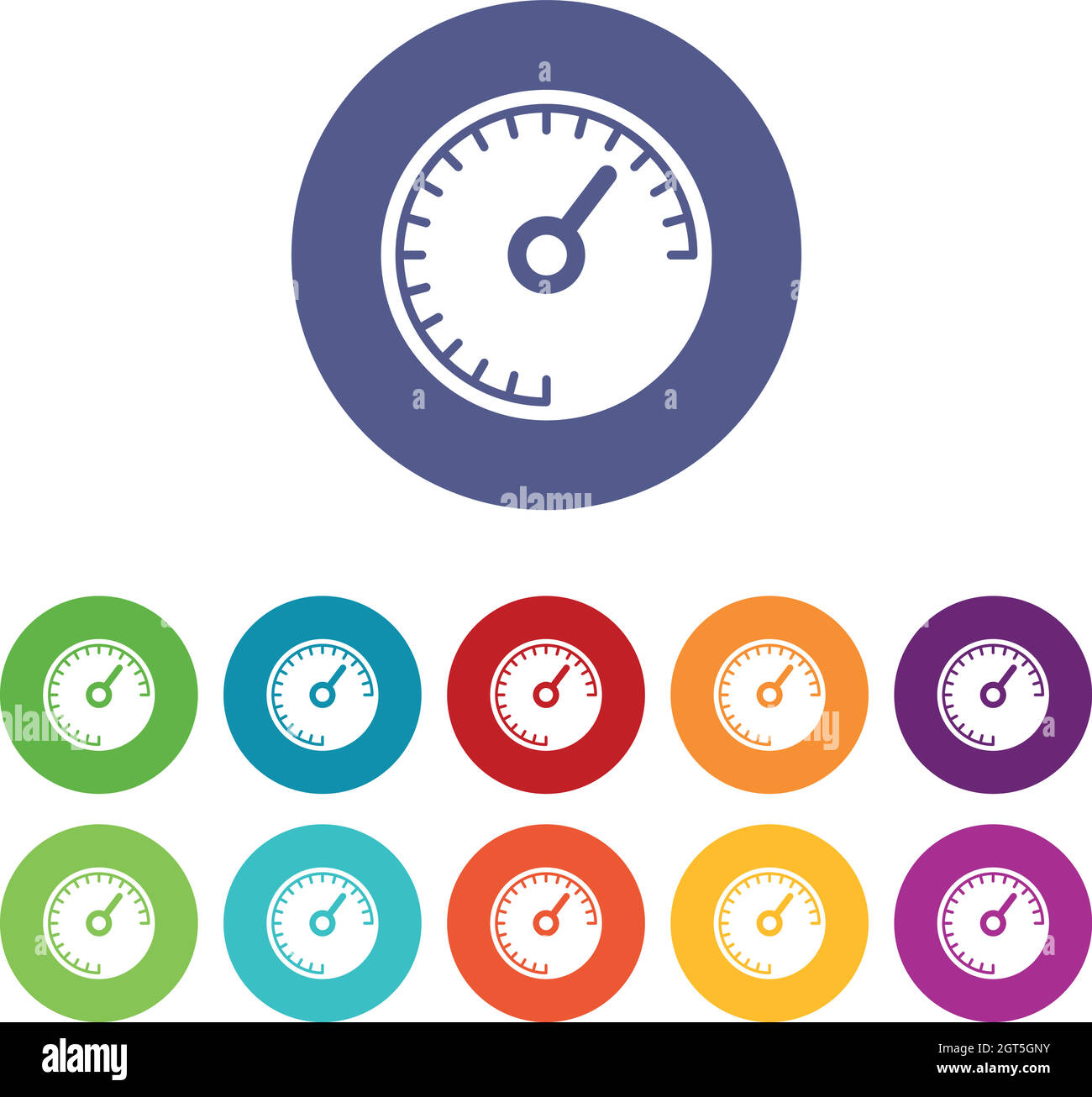 Speedometer set icons Stock Vector Image & Art - Alamy