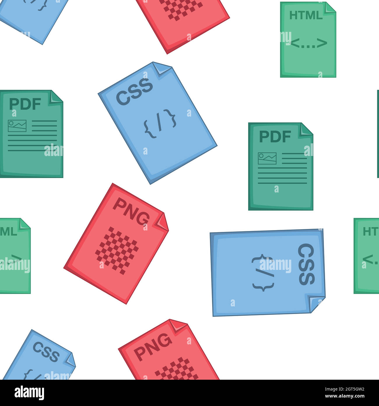 Files pattern, cartoon style Stock Vector Image & Art - Alamy