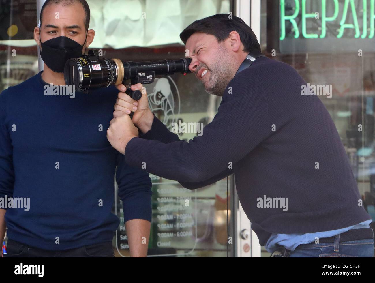 New York, NY, USA. 1st Oct, 2021. Benjamin Caron on the set of the ...