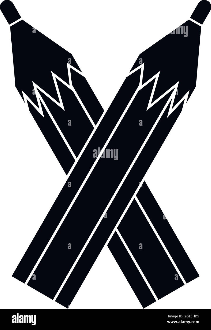 Pencils icon, simple style Stock Vector Image & Art - Alamy