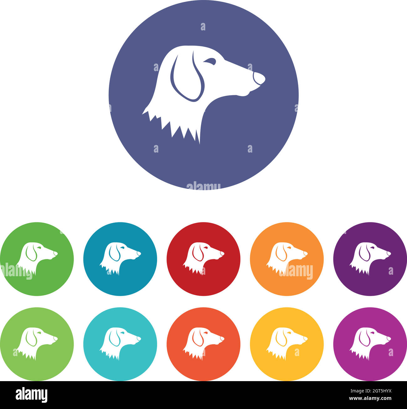 Dachshund dog set icons Stock Vector Image & Art - Alamy