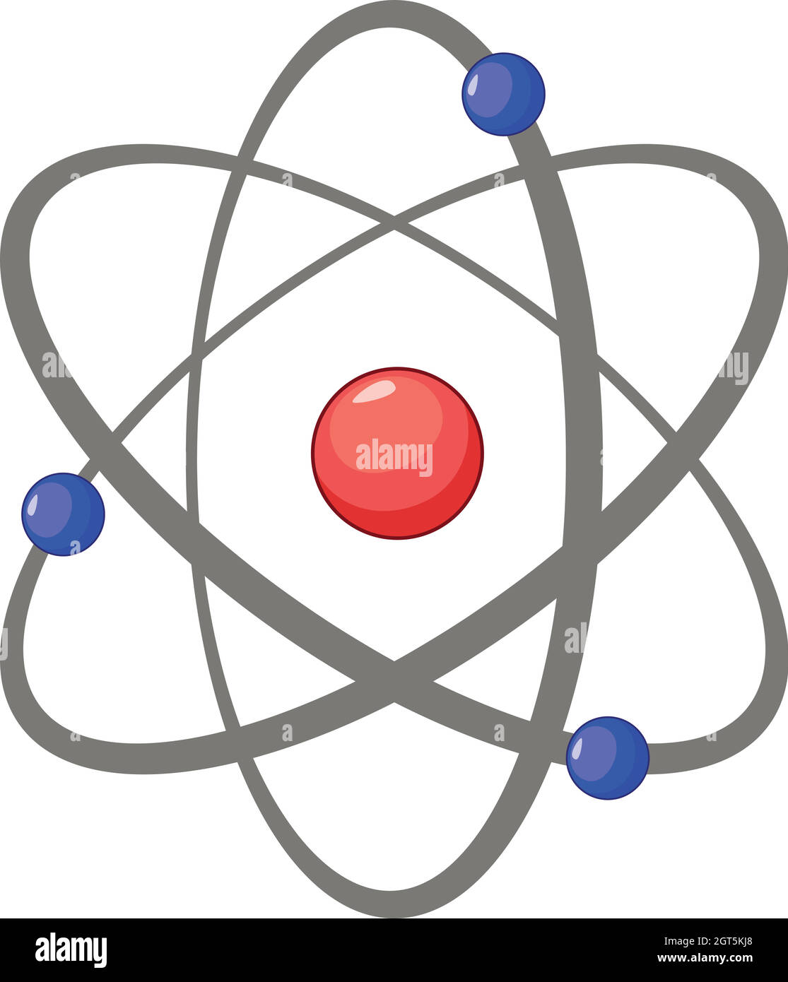 Atom icon, cartoon style Stock Vector Image & Art - Alamy