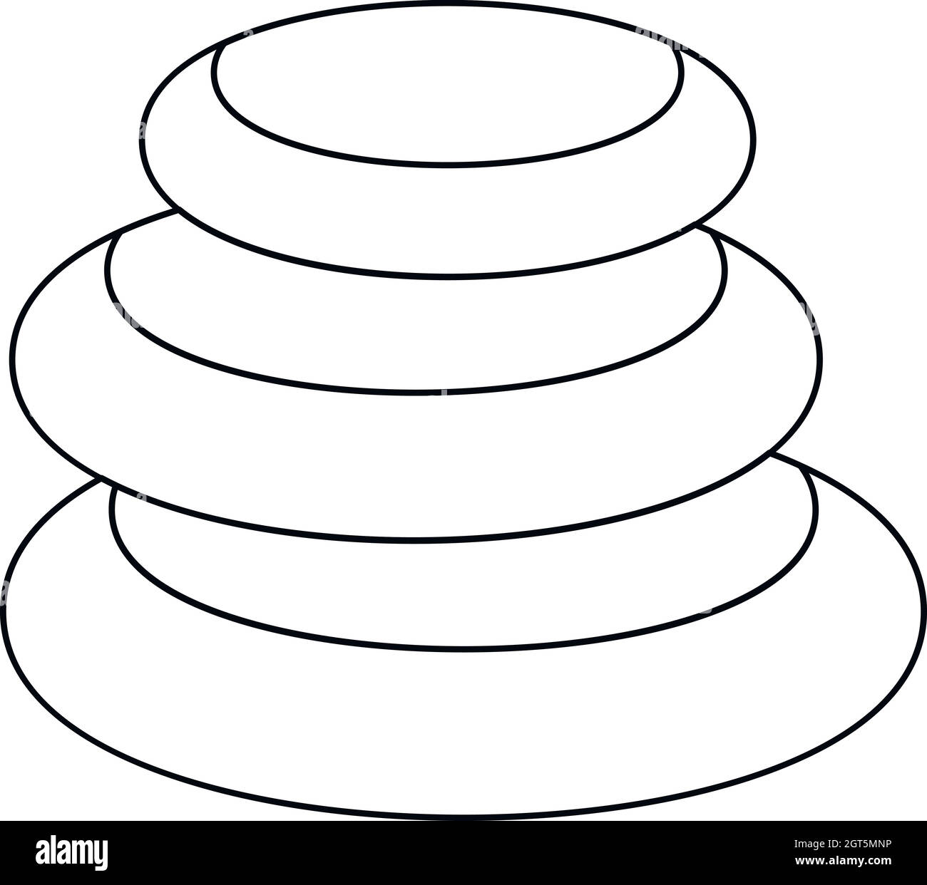 Wellness hot stones massage Stock Vector Images - Alamy
