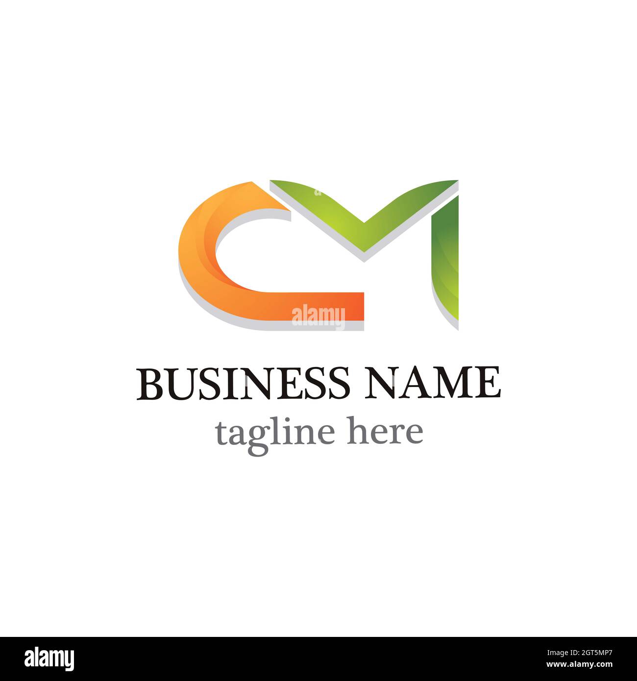 CM Letter logo business template vector icon Stock Photo - Alamy
