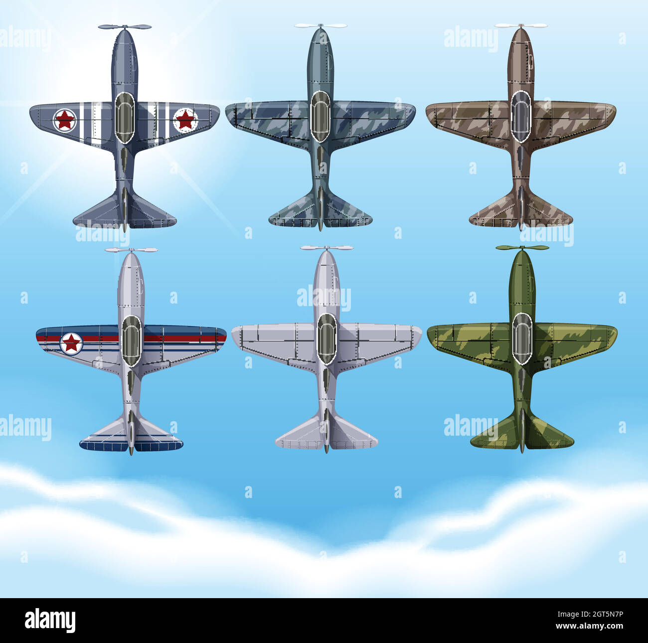 Cartoon military airplane hi-res stock photography and images - Alamy