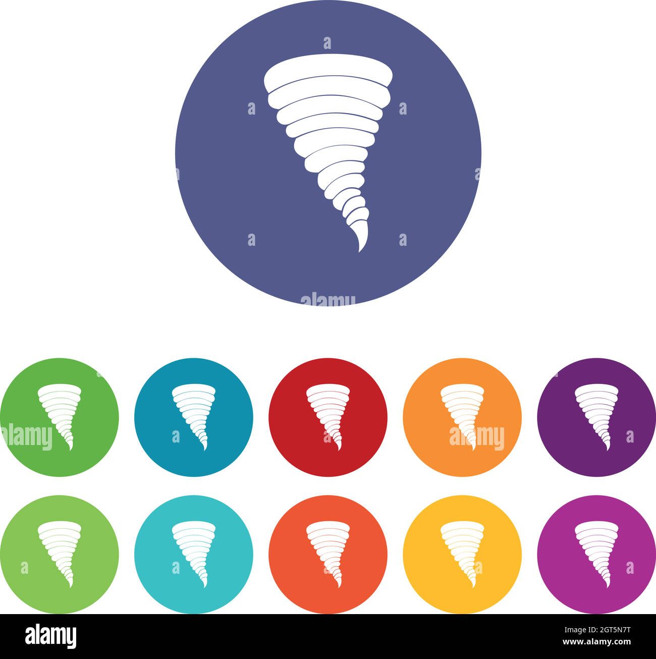 Tornado set icons Stock Vector Image & Art - Alamy