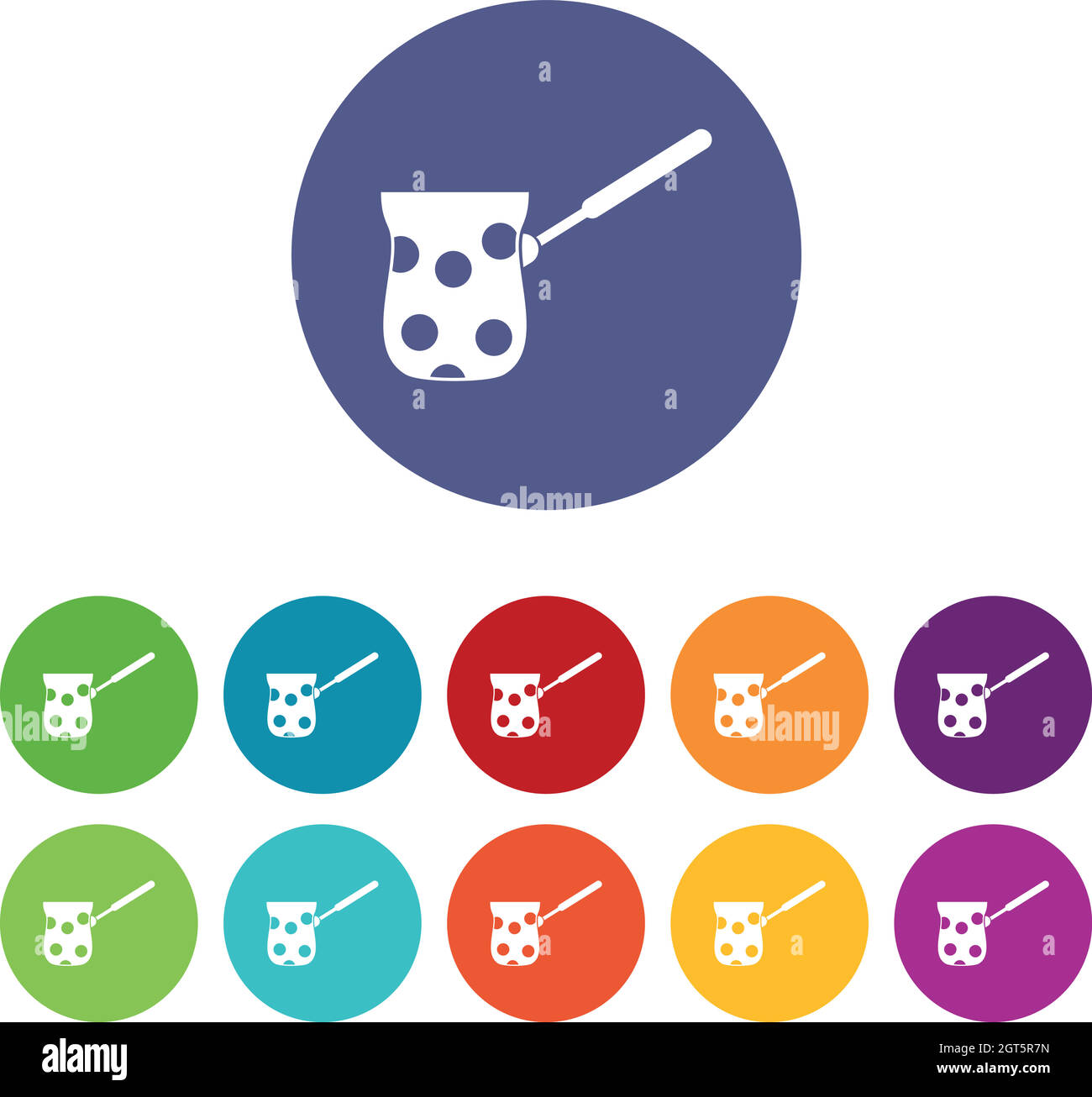 Copper coffee set Stock Vector Images - Alamy