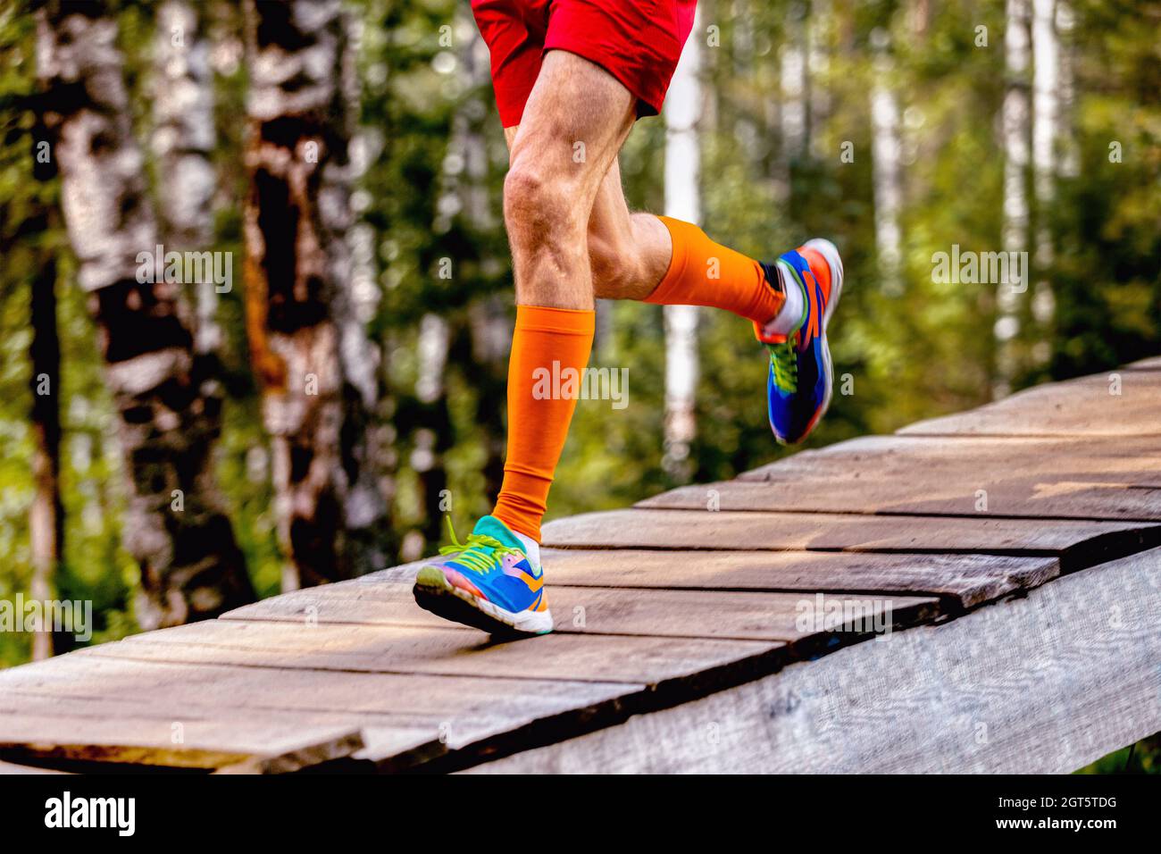 Sport legs compression hi-res stock photography and images - Alamy