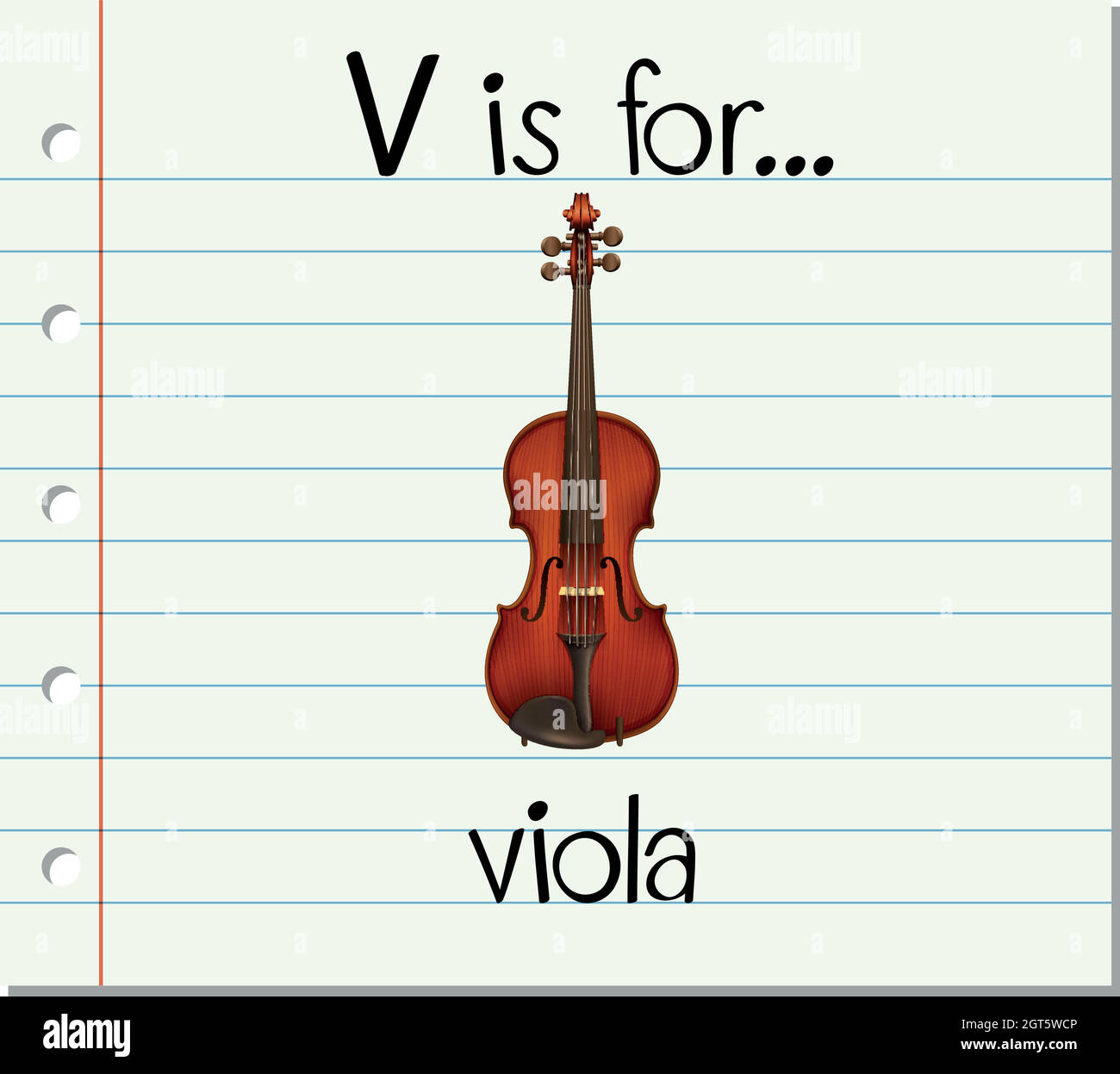 Flashcard letter V is for viola Stock Vector Image & Art - Alamy