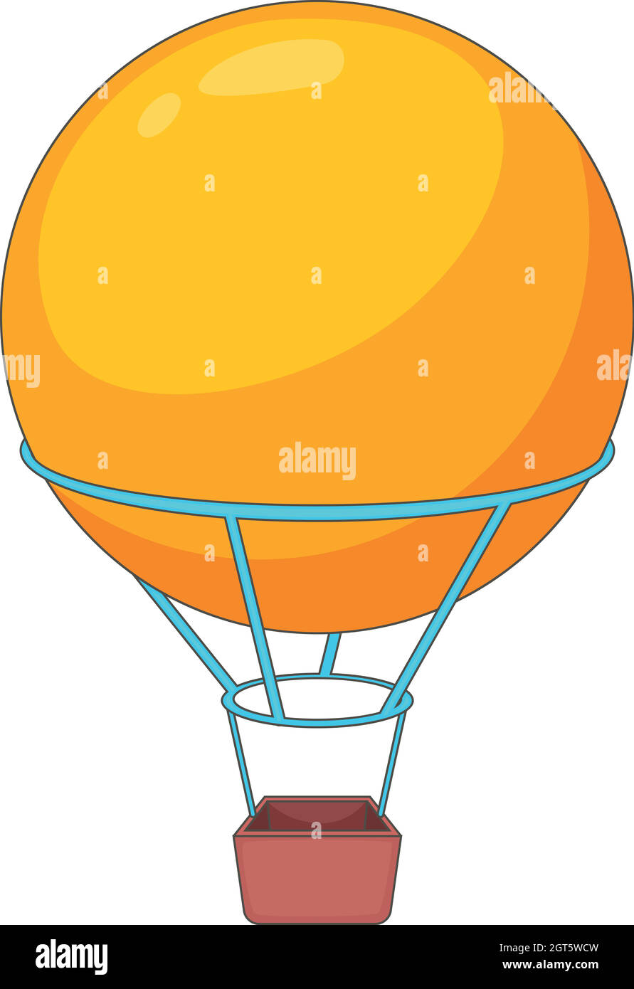 Flying round balloon icon, cartoon style Stock Vector Image & Art - Alamy