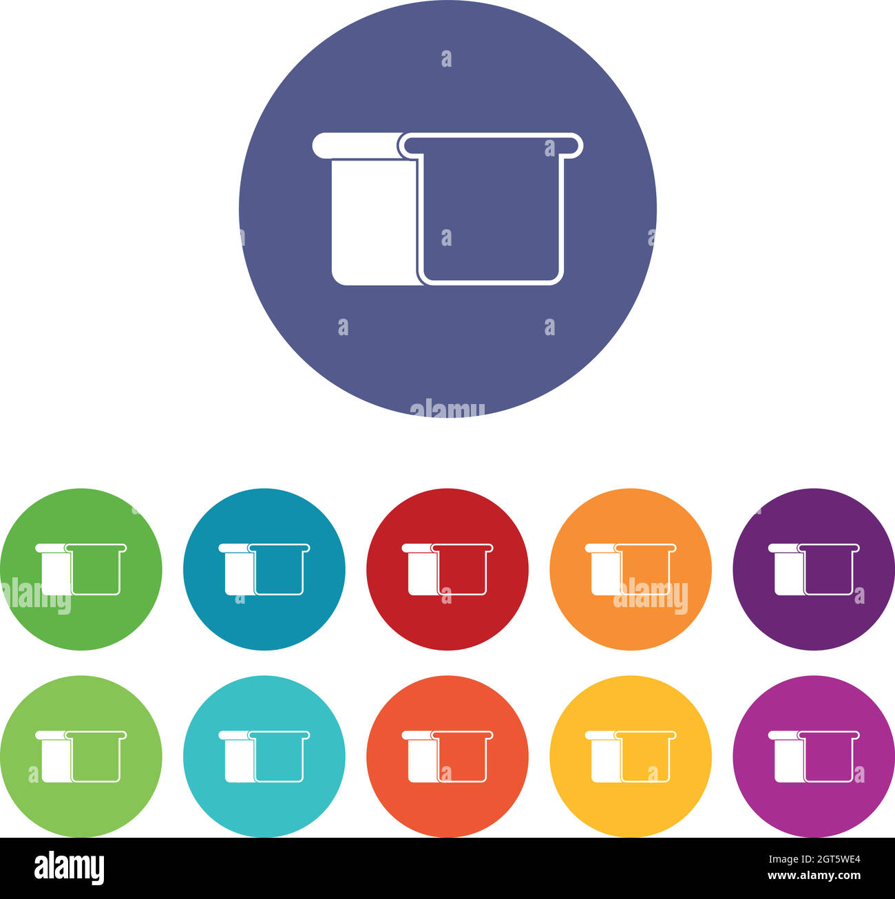 White bread set icons Stock Vector Image & Art - Alamy