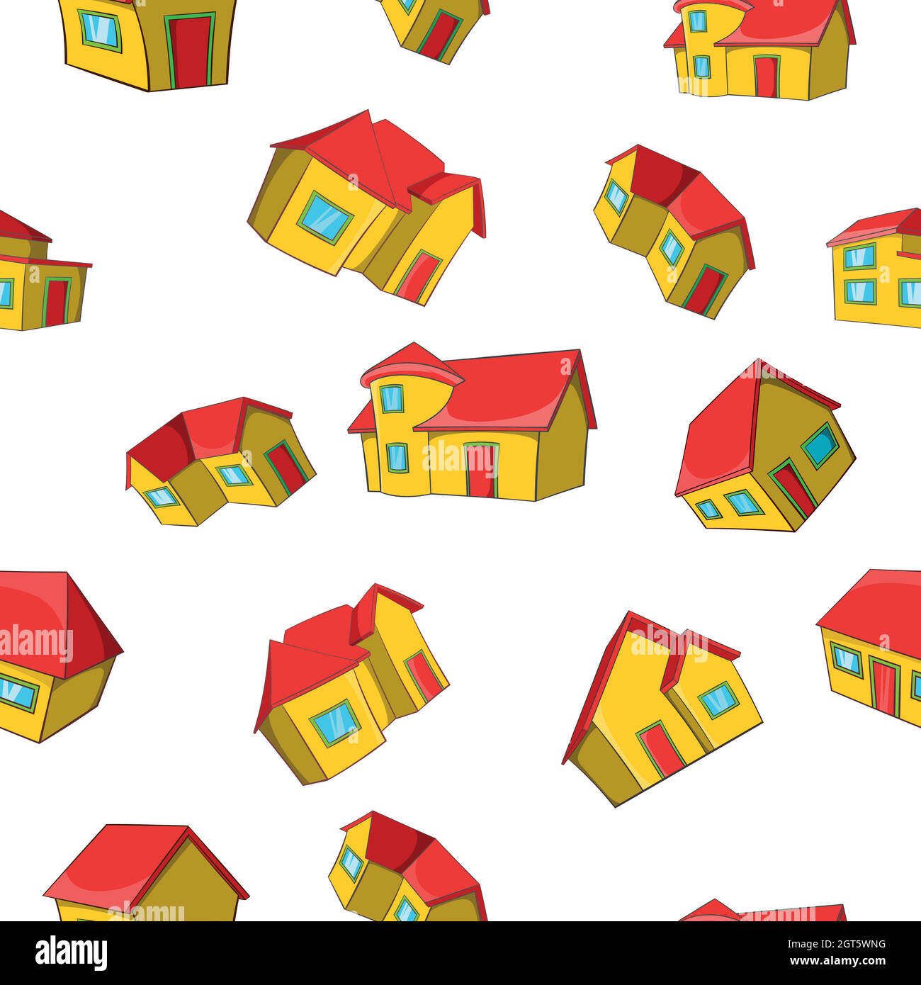 Building pattern, cartoon style Stock Vector Image & Art - Alamy