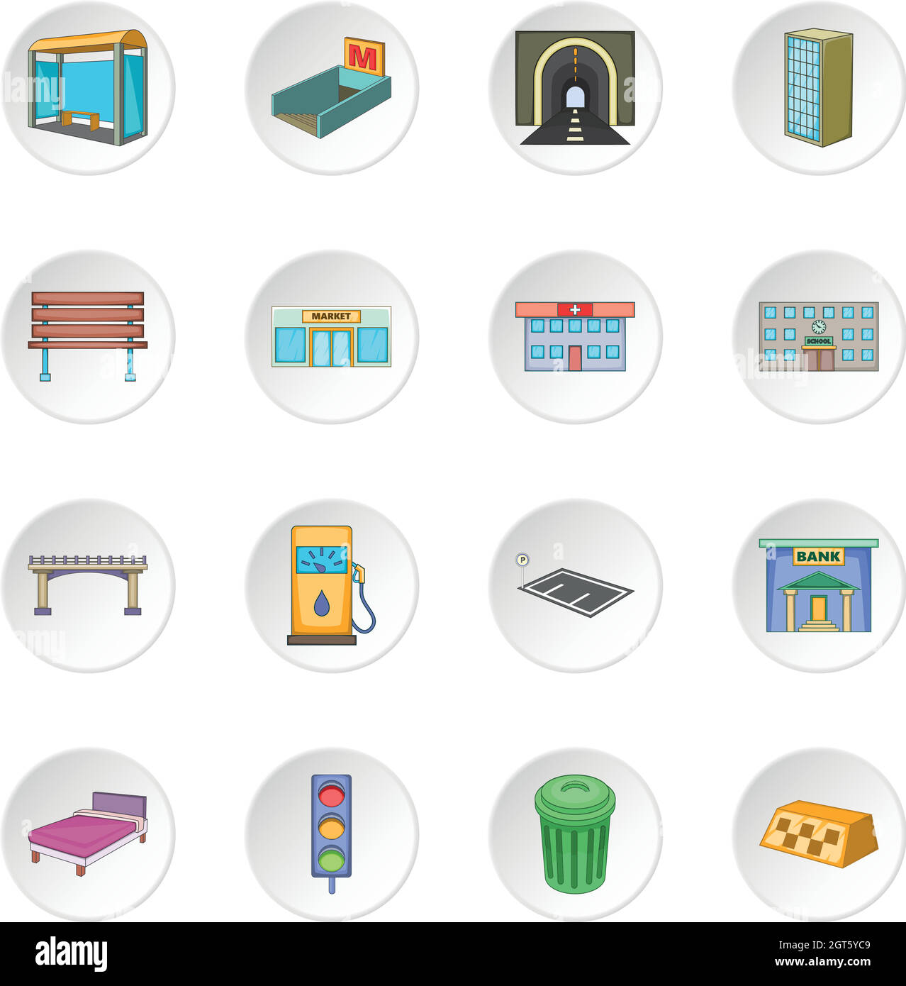 Urban transit infrastructure Stock Vector Images - Alamy