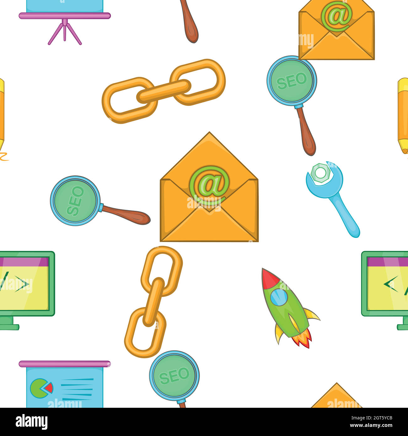 Set seamless web page Stock Vector Images - Alamy