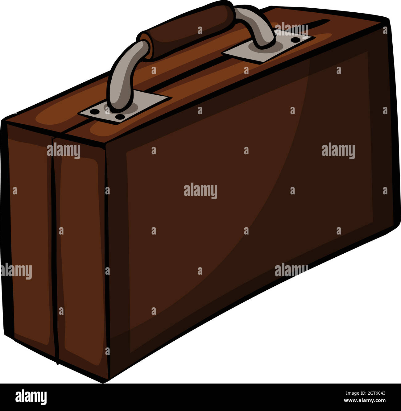 Brown attache case Stock Vector Image & Art - Alamy