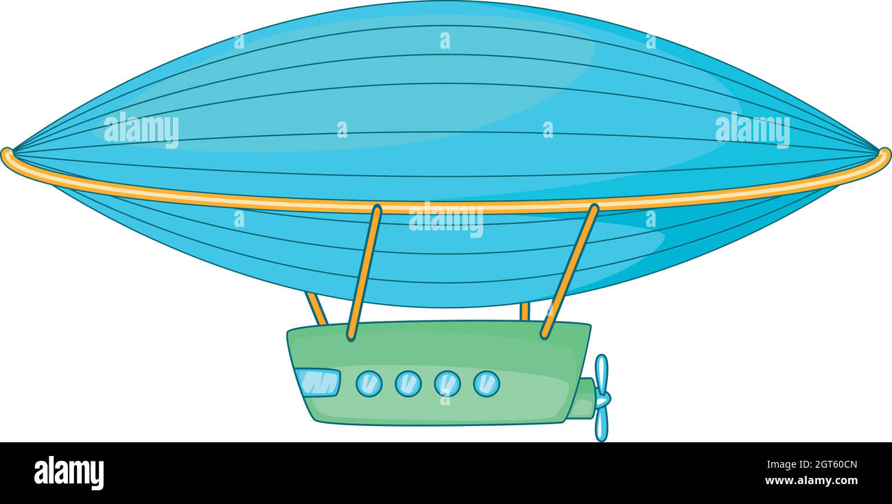 Airship icon, cartoon style Stock Vector Image & Art - Alamy