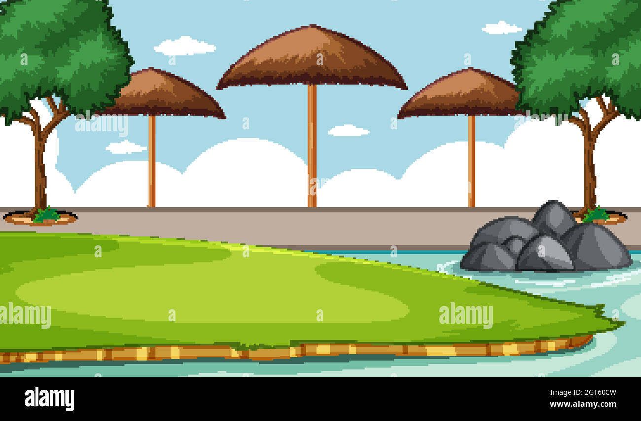 Zoo park without animal scene Stock Vector Image & Art - Alamy