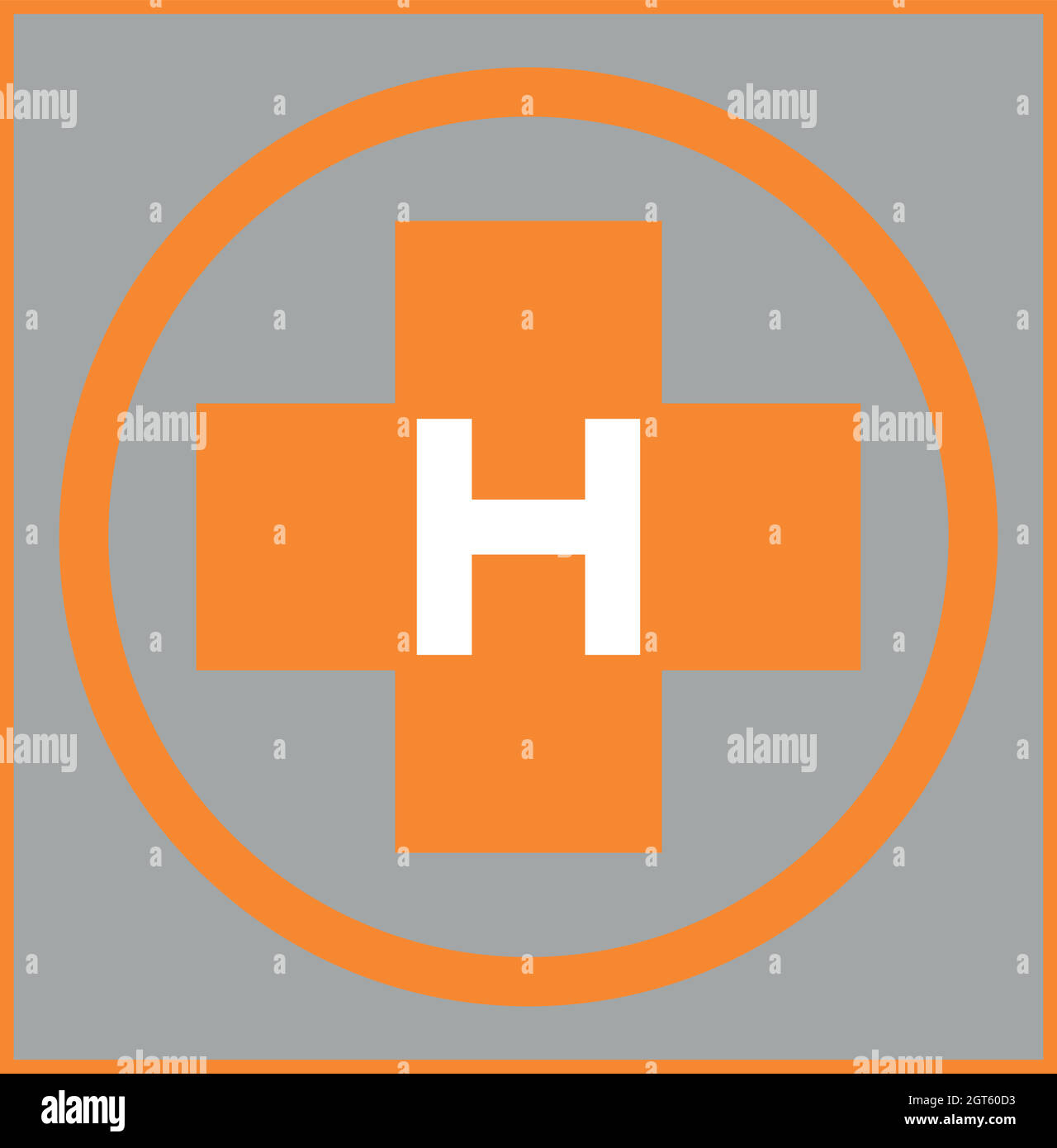 Close up helipad sign Stock Vector Image & Art - Alamy