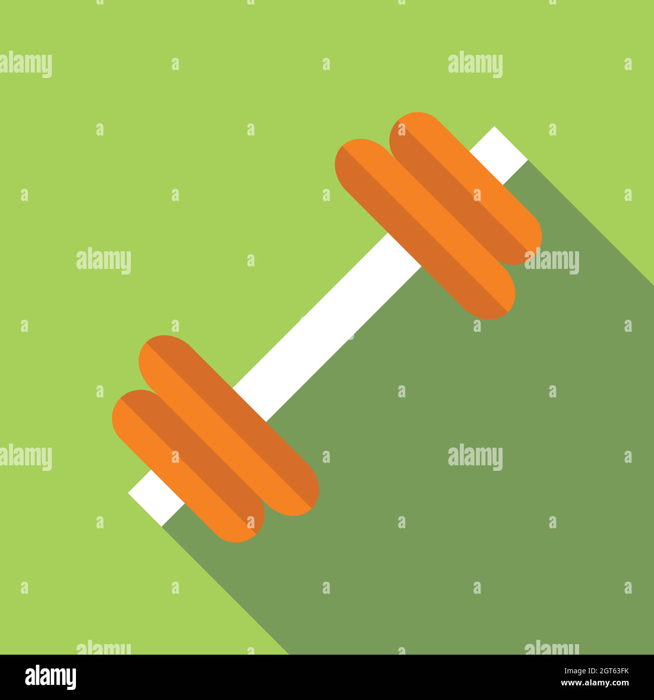 Dumbbell icon, flat style Stock Vector Image & Art - Alamy