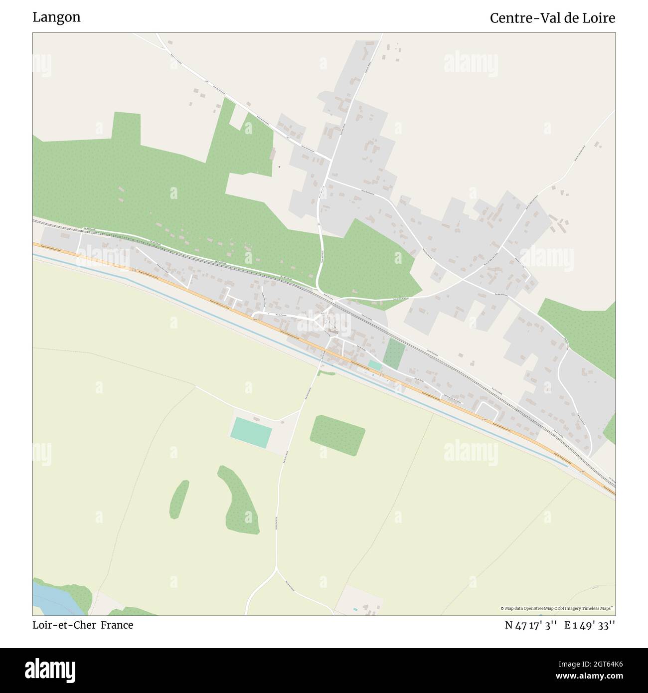 Langon, Loir-et-Cher, France, Centre-Val de Loire, N 47 17' 3'', E 1 49 ...