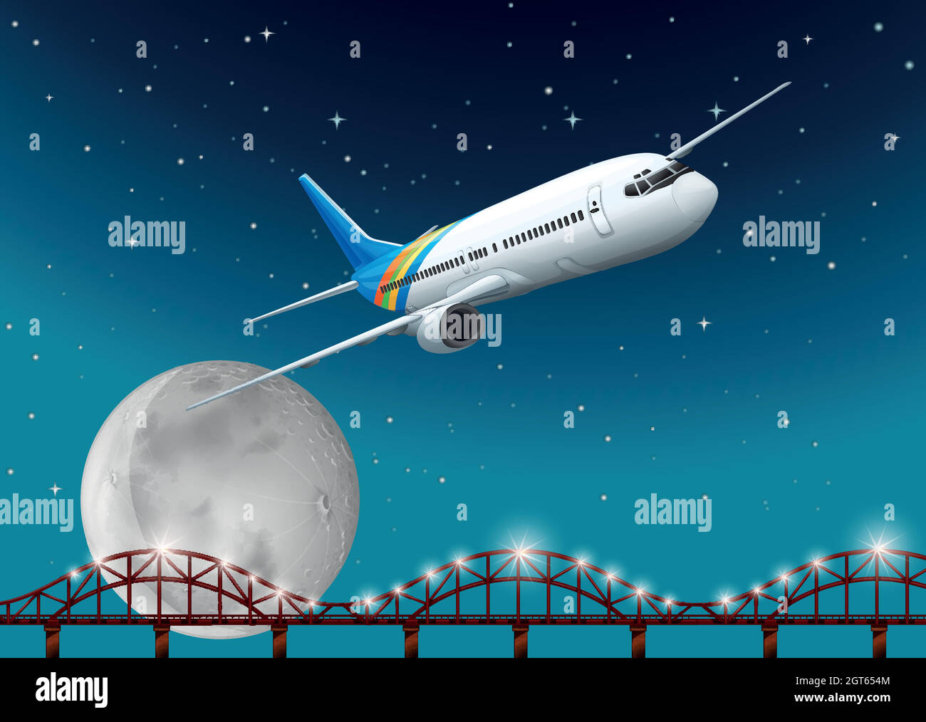 Airplane scenery Stock Vector Images - Alamy