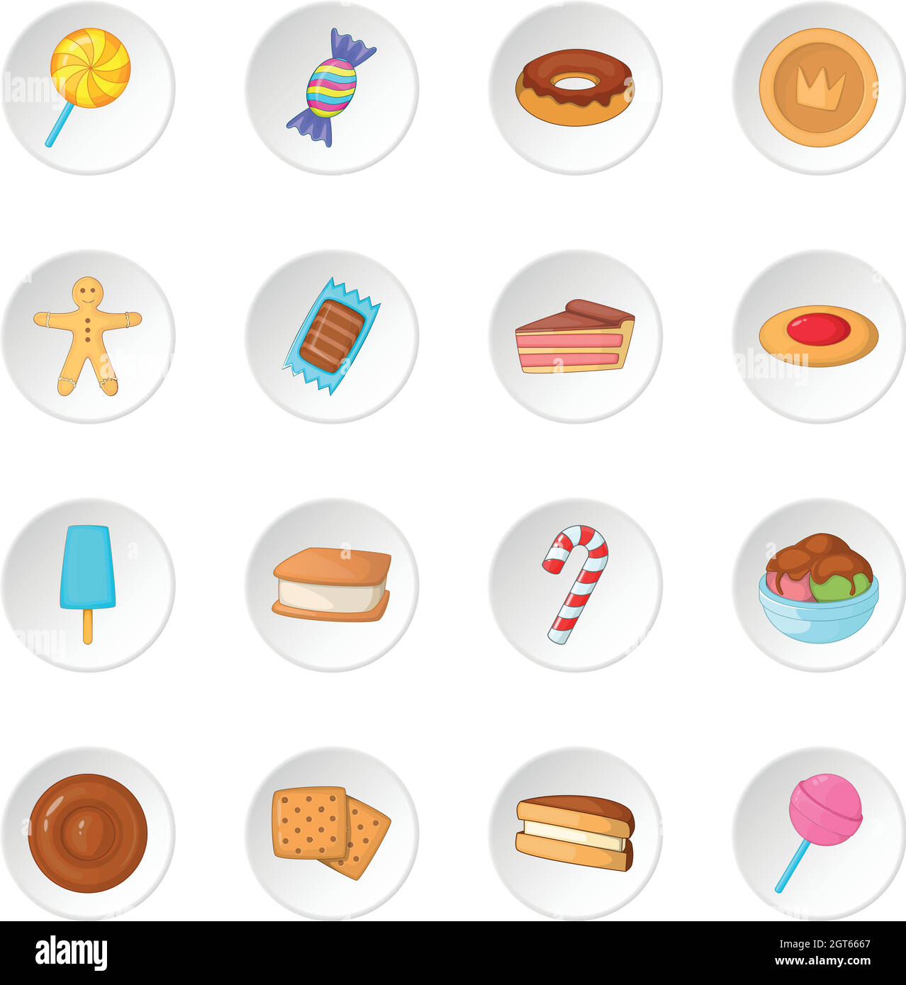 Different sweet chocolate candy Stock Vector Images - Alamy