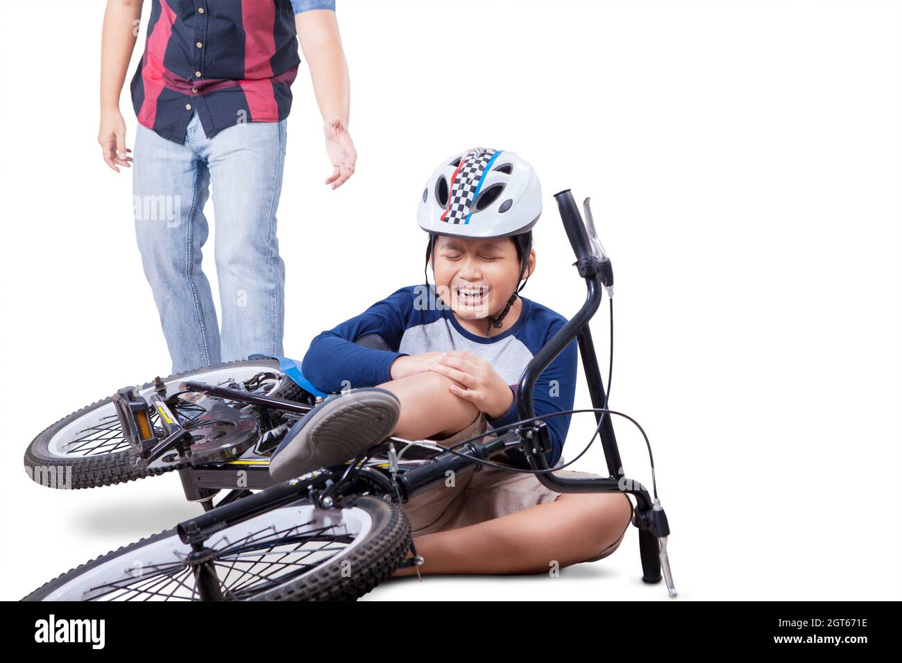 Asian man riding bicycle Cut Out Stock Images & Pictures - Alamy