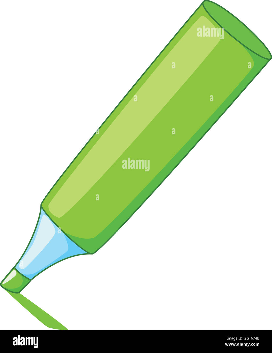 Cartoon highlighter pen hi-res stock photography and images - Alamy
