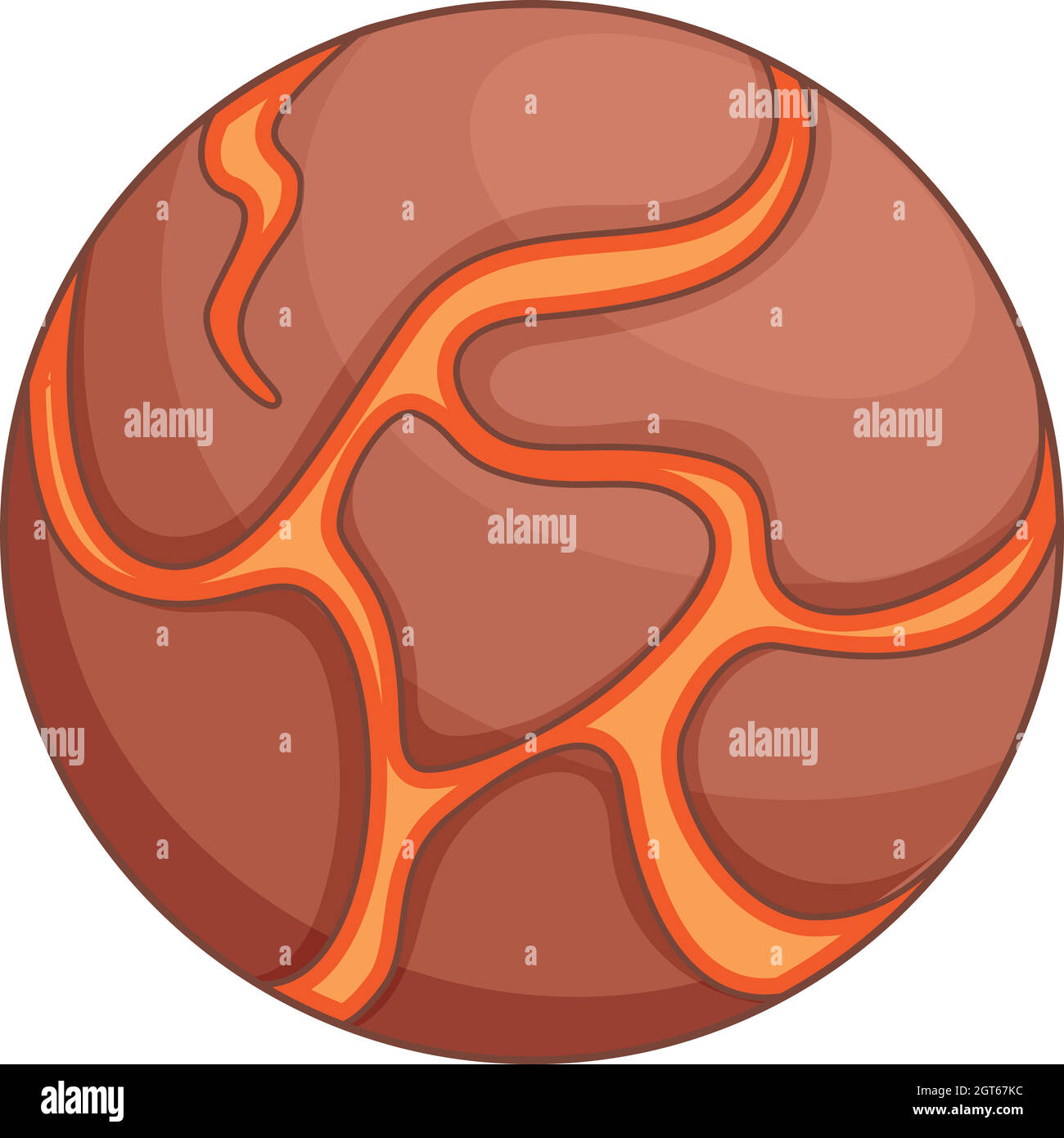 Jupiter planet icon, cartoon style Stock Vector Image & Art - Alamy