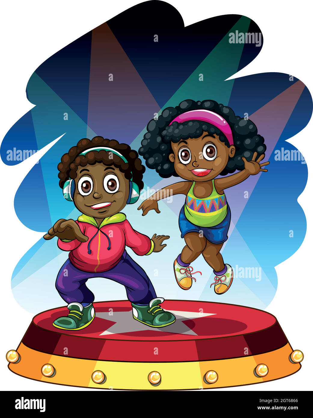 African american dancing Stock Vector Images - Alamy