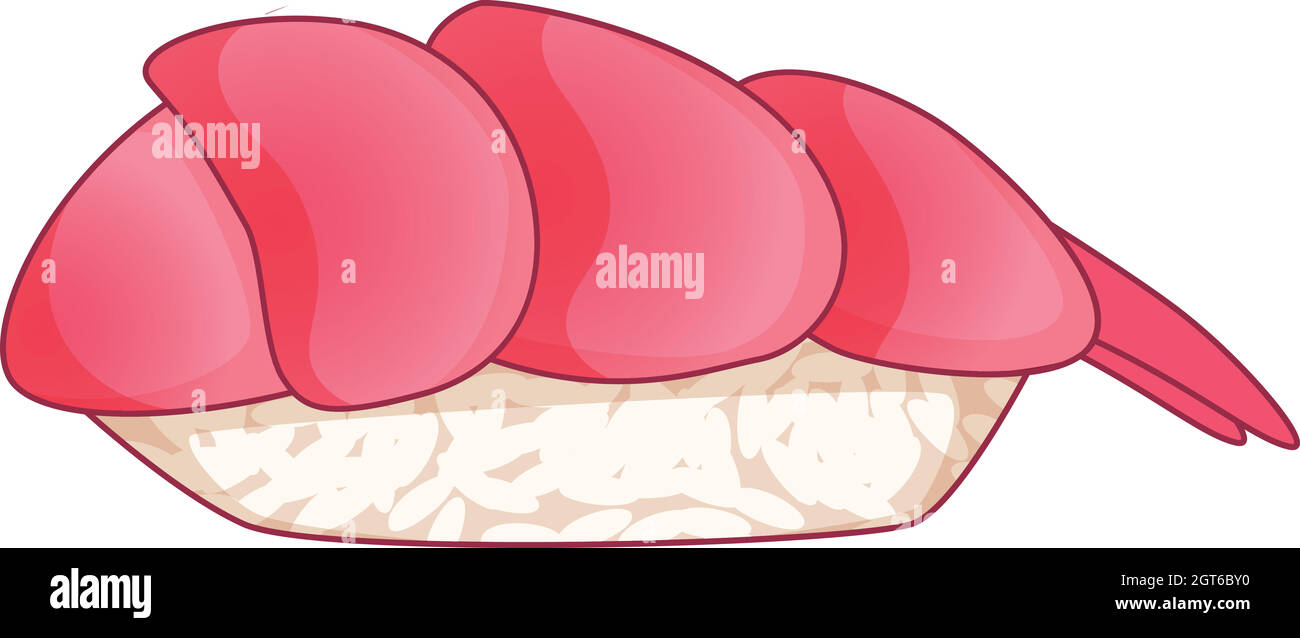Seafood sushi icon cartoon Stock Vector Images - Alamy