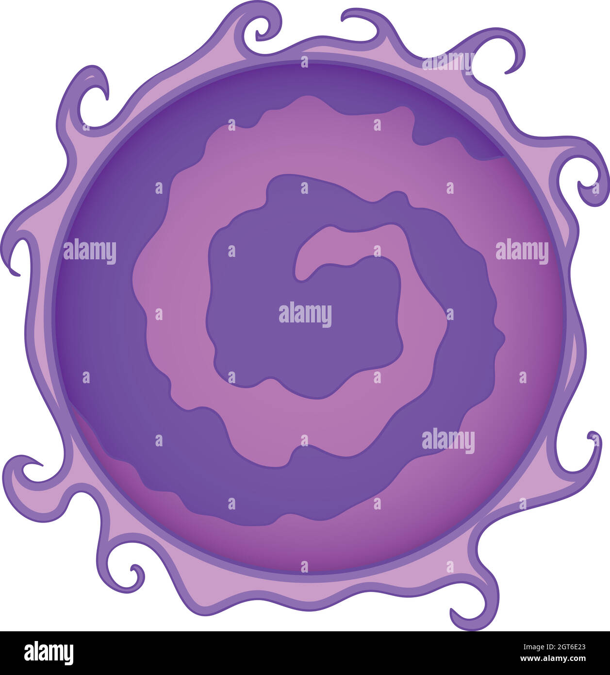 Purple planet icon, cartoon style Stock Vector Image & Art - Alamy